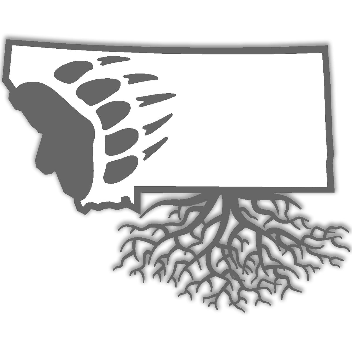 UM Griz Paw Decal – My Montana Roots